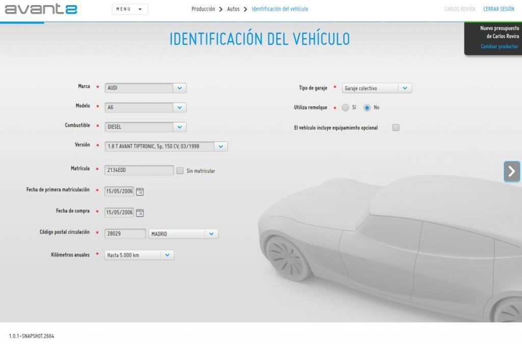 Identificación del vehiculo • Codeoscopic