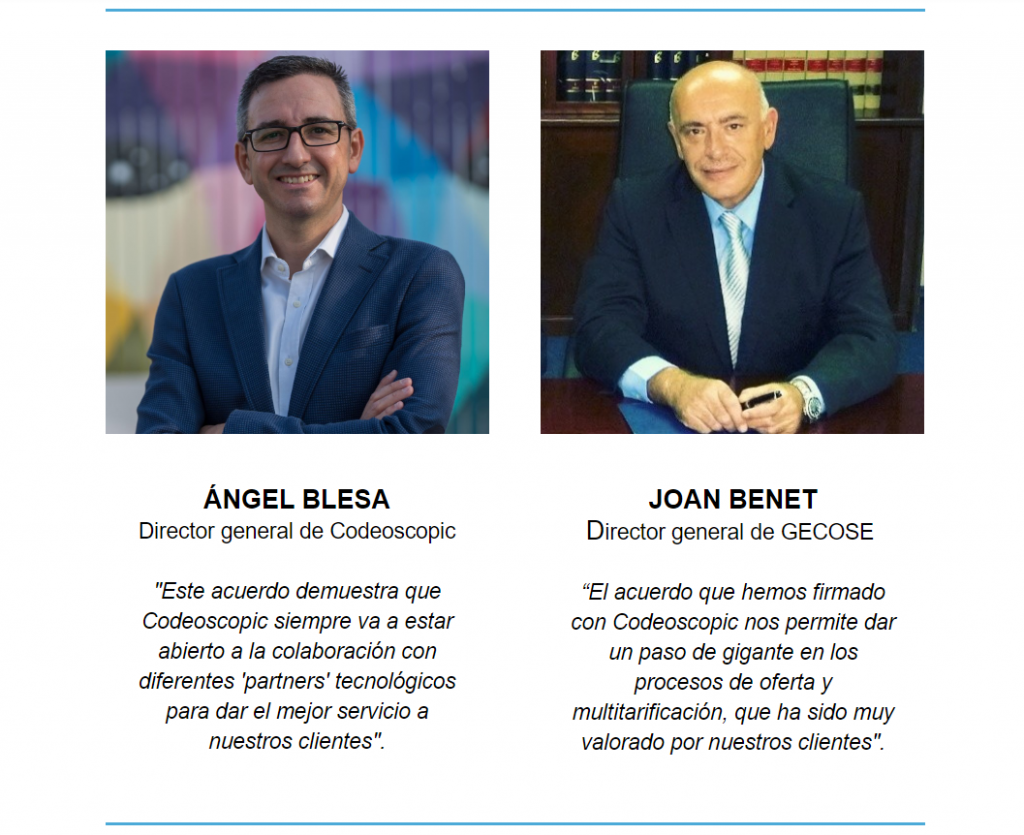 Codeoscopic - Codeoscopic y GECOSE firman un acuerdo para integrar sus tecnologías